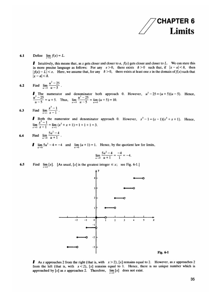 Limits and Continuity Solved Problems | PDF