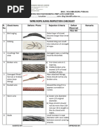 Lifting Equipment Inspection Checklist | PDF | Technology & Engineering