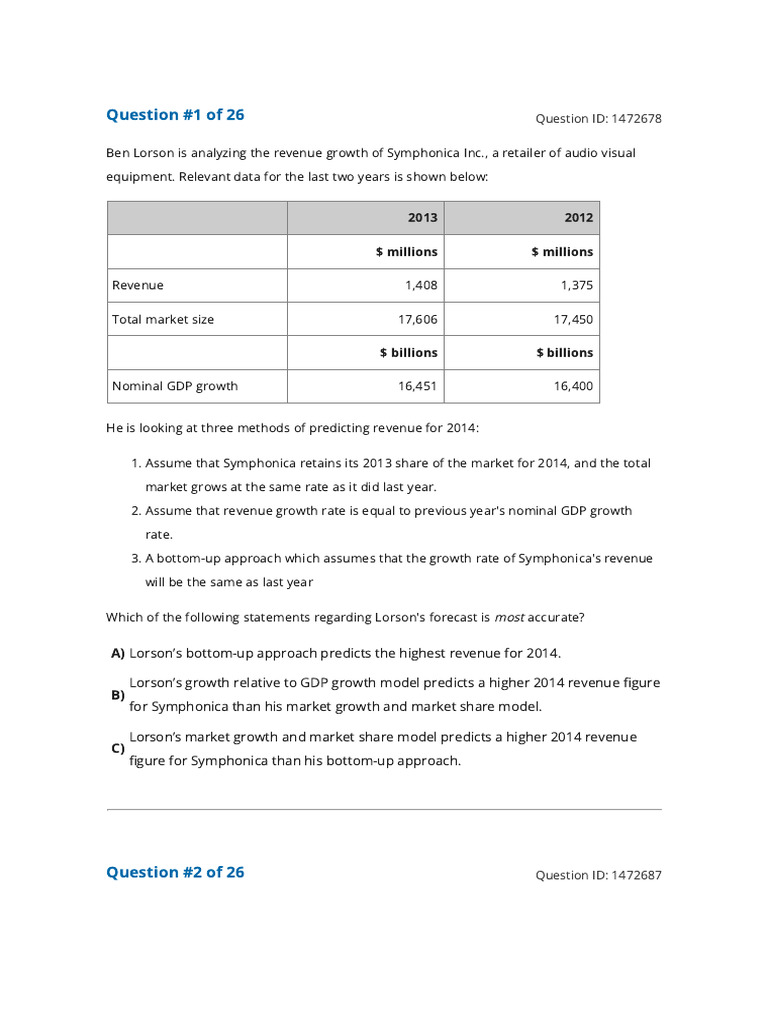 Reading 14 Financial Statement Modeling | PDF | Expense | Gross Margin