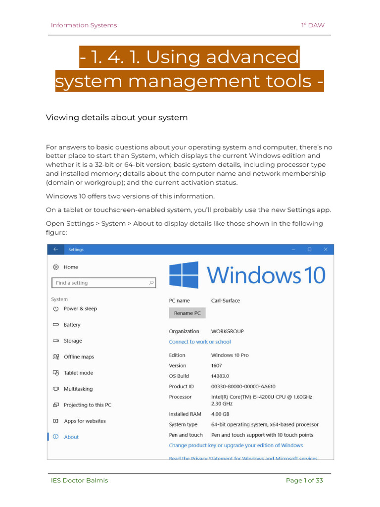 Using Advanced System Management Tools | PDF | Windows Registry | Command Line Interface