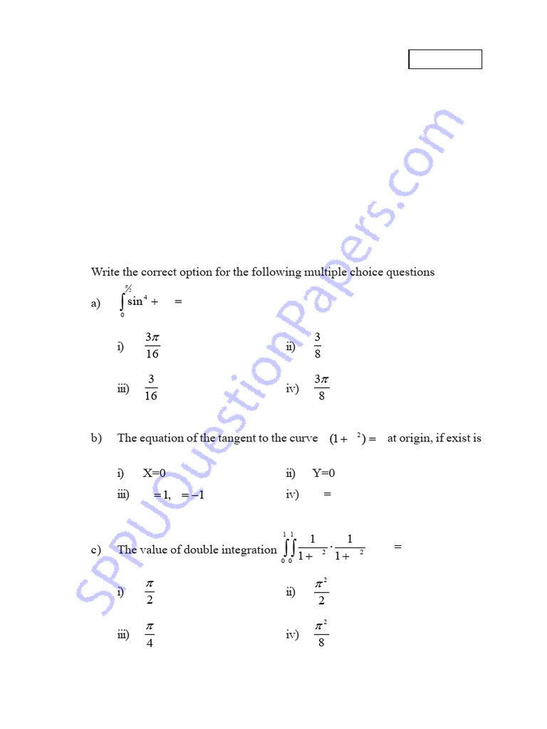 Be - First Year Fe Engineering - Semester 2 - 2023 - May - Engineering Mathematics II Pattern ...
