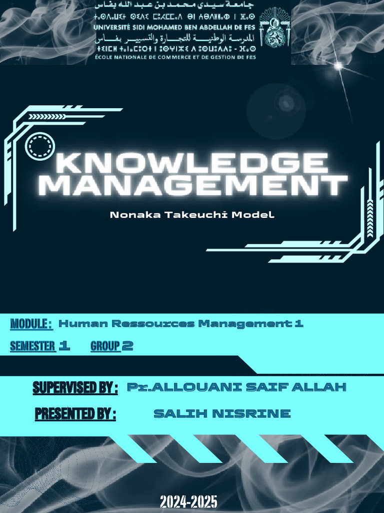 Knowledge Management - Salih Nisrine | PDF | Knowledge Management | Tacit Knowledge