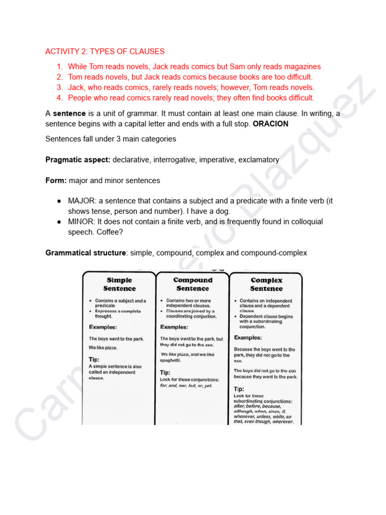 Syntax Worksheet 1 (1) - 2 | PDF