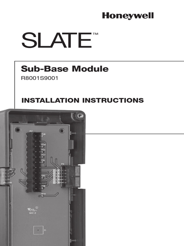 SLATE Sub-Base Module R8001S9001 Guide | PDF | Electrical Wiring ...