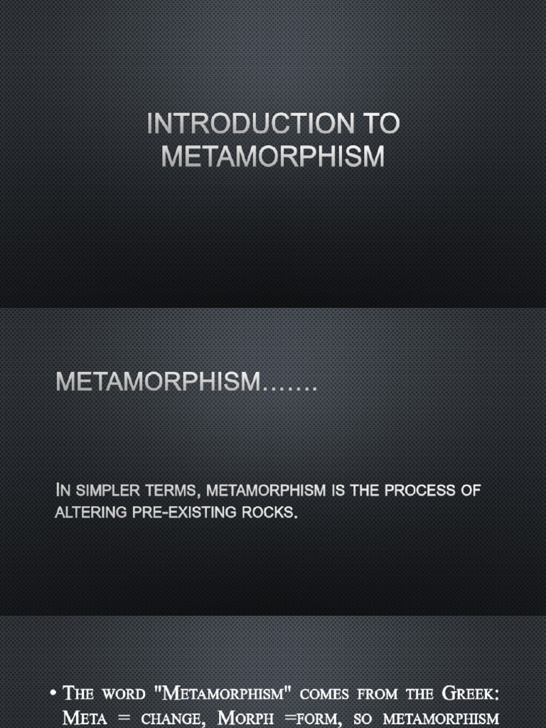 Metamorphism PPT 1 | PDF