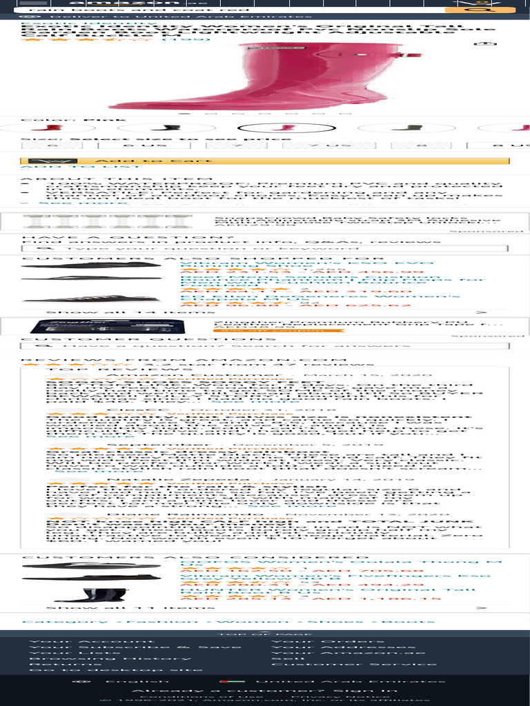 Hot Pink Rain Boots I Randomly Found One Day | PDF | Boot | Softlines (Retail)