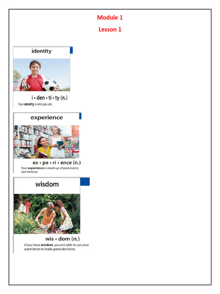 Module 1 Lesson 1 | PDF