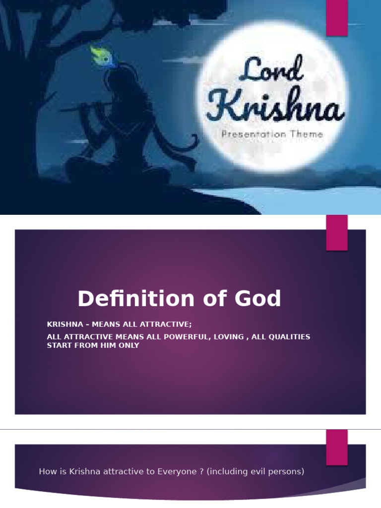 Definition of God | PDF | Krishna | Hinduism