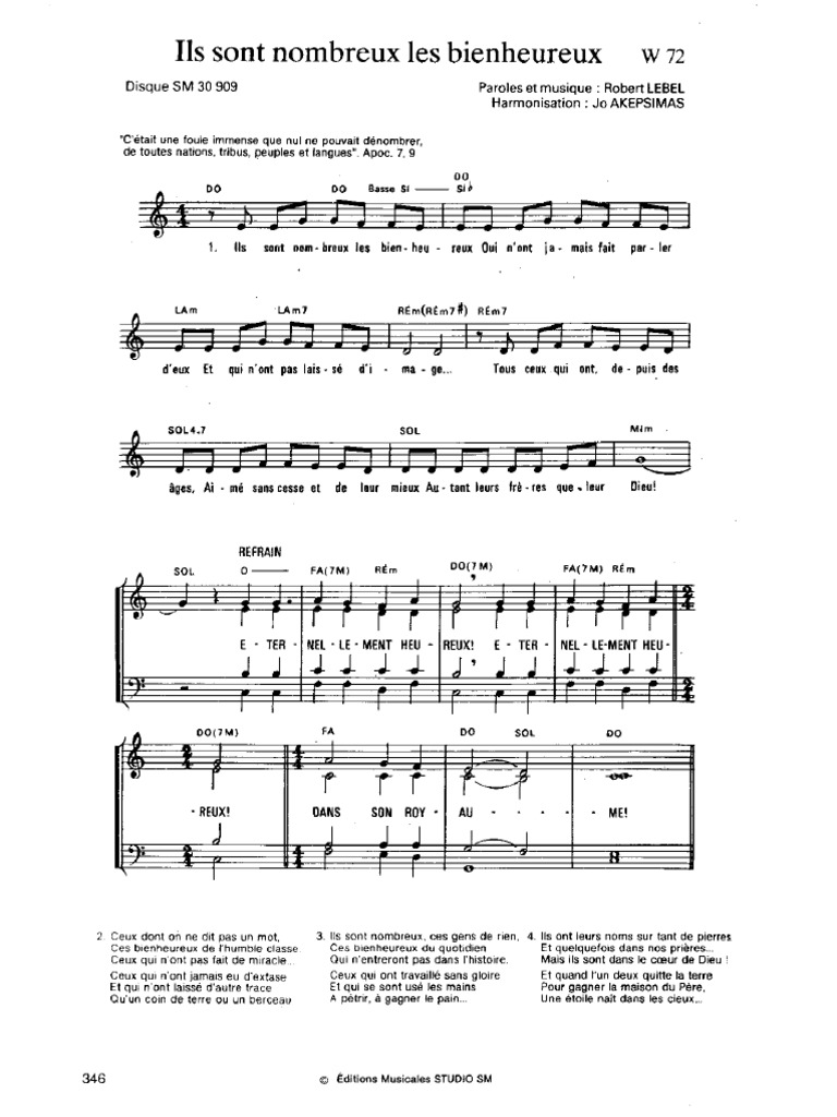 Ils Sont Nombreux Les Bienheureux | PDF