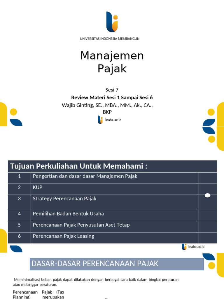07. Materi Sesi 7 Review sesi 1 sampai sesi 6 | PDF