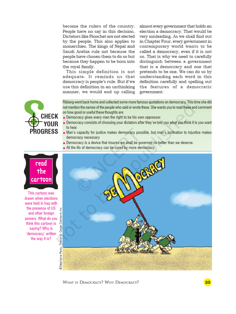 NCERT Class IX Pol SC FINAL - PMD | PDF | Democracy | Political Ideologies