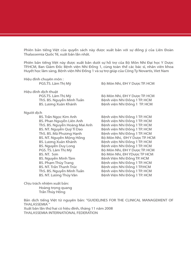 Guidelines Thalas 4-197 | PDF