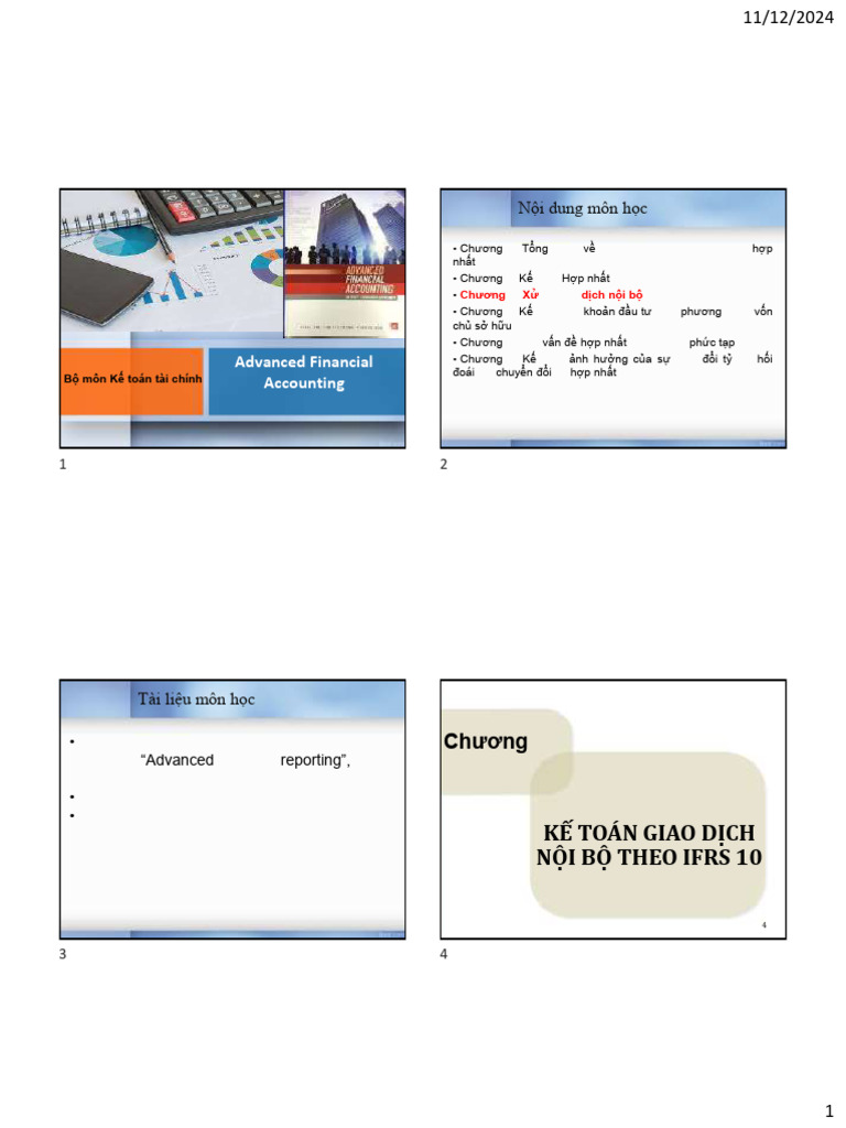 Cao Hoc KTTC. Chuong 3 | PDF | Depreciation | Book Value