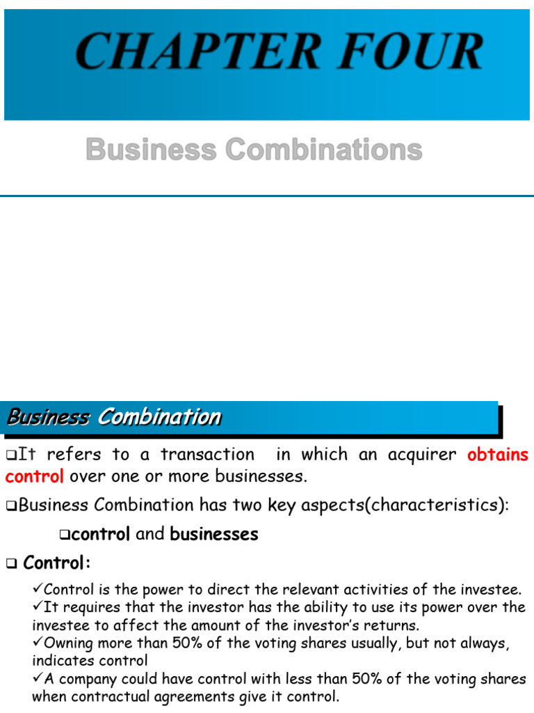 Understanding Business Combinations | PDF | Goodwill (Accounting ...