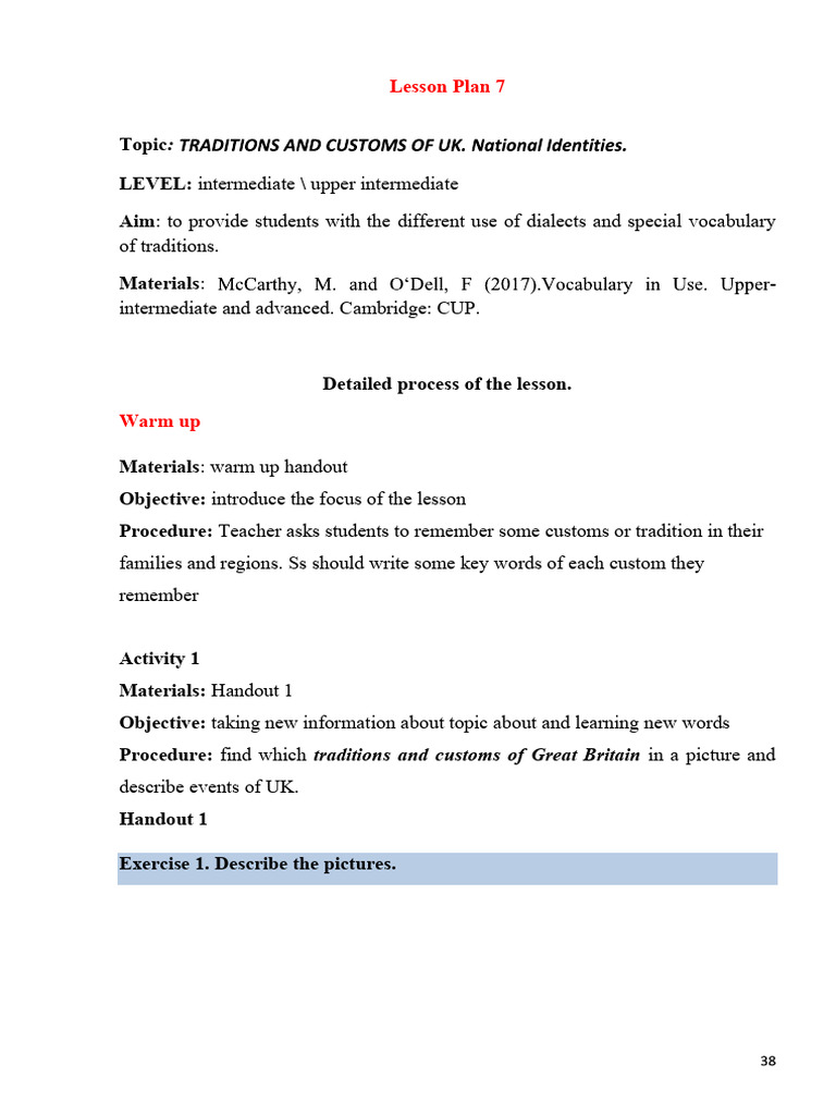 Customs of UK | PDF | England | Holidays
