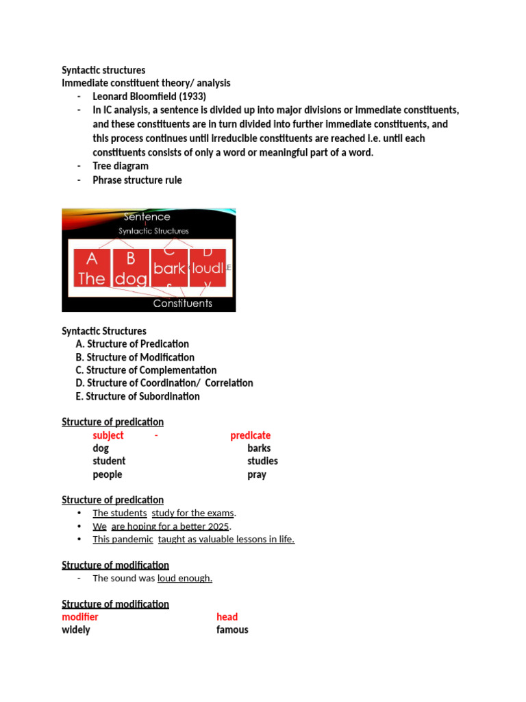 Syntactic Structures 1 | PDF