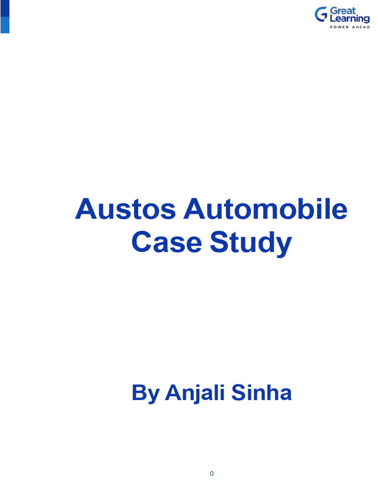 EDA Insights for Autos Automobile Case Study | PDF | Statistics
