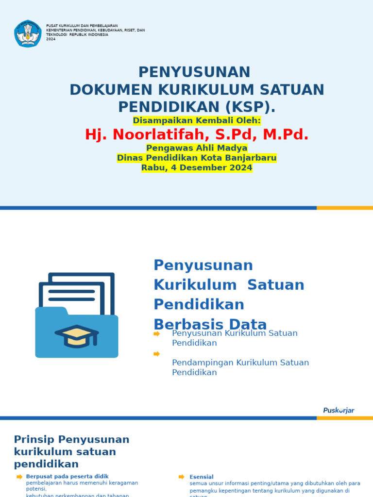 Penyusunan Kurikulum Satuan Pendidikan | PDF
