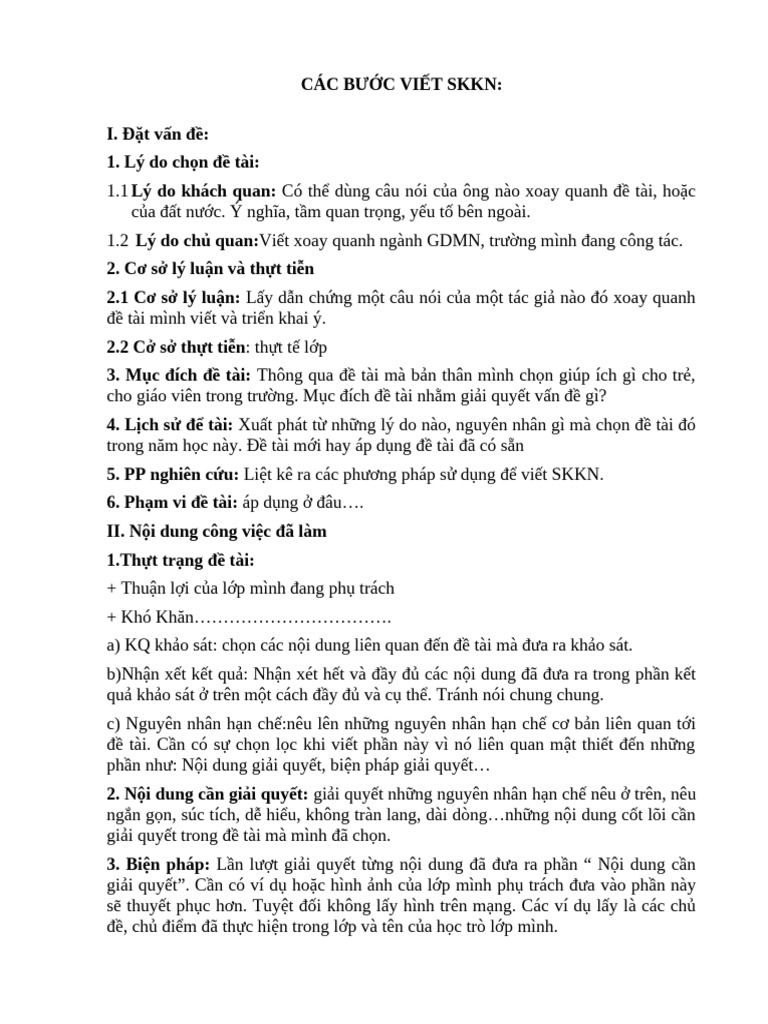 Cach Viet SKKN | PDF