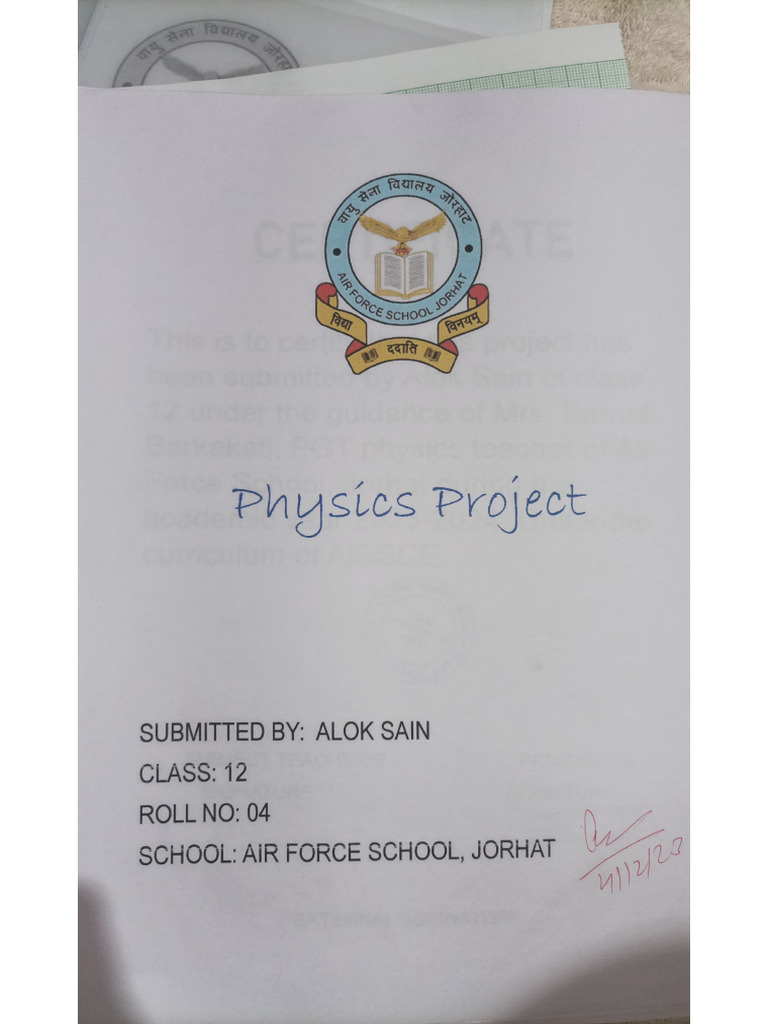Physics Project | PDF