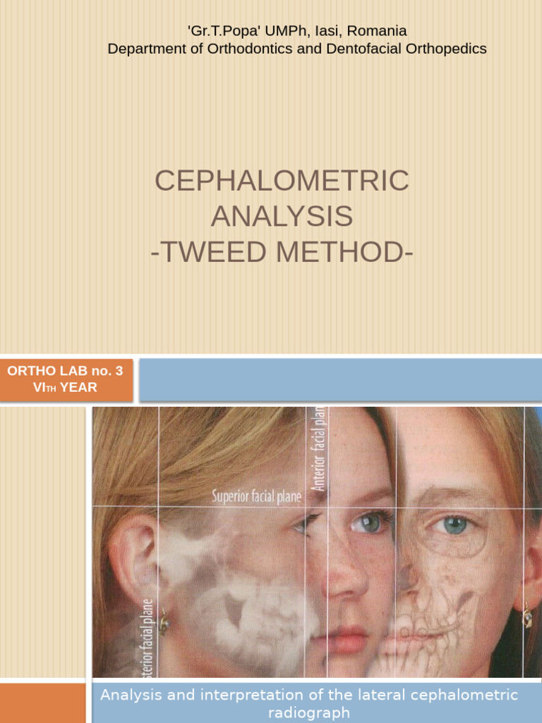 LP 3 - Cephalometric TWEED Analysis | PDF | Human Anatomy