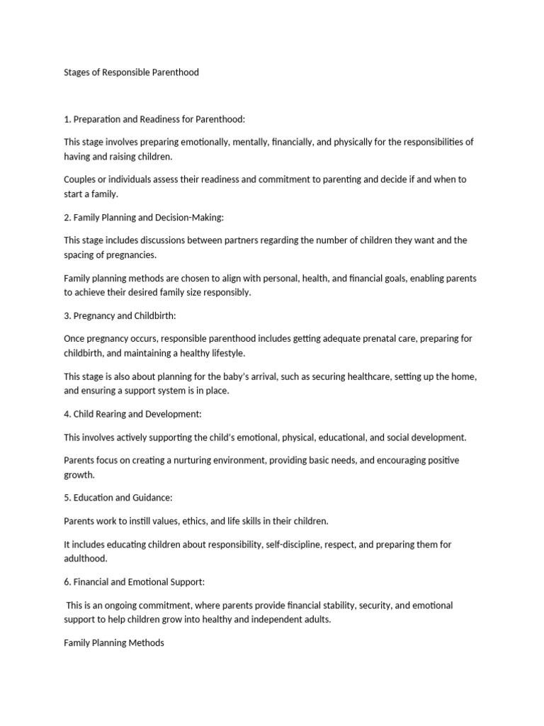 Stages of Respo-WPS Office | PDF | Birth Control | Human Reproduction