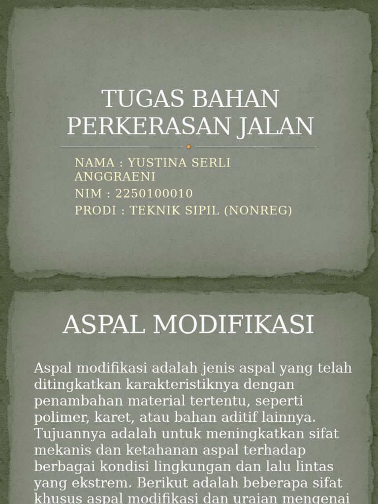 Keunggulan Aspal Modifikasi untuk Jalan | PDF