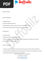 DMAS Questions For Class 5 | PDF