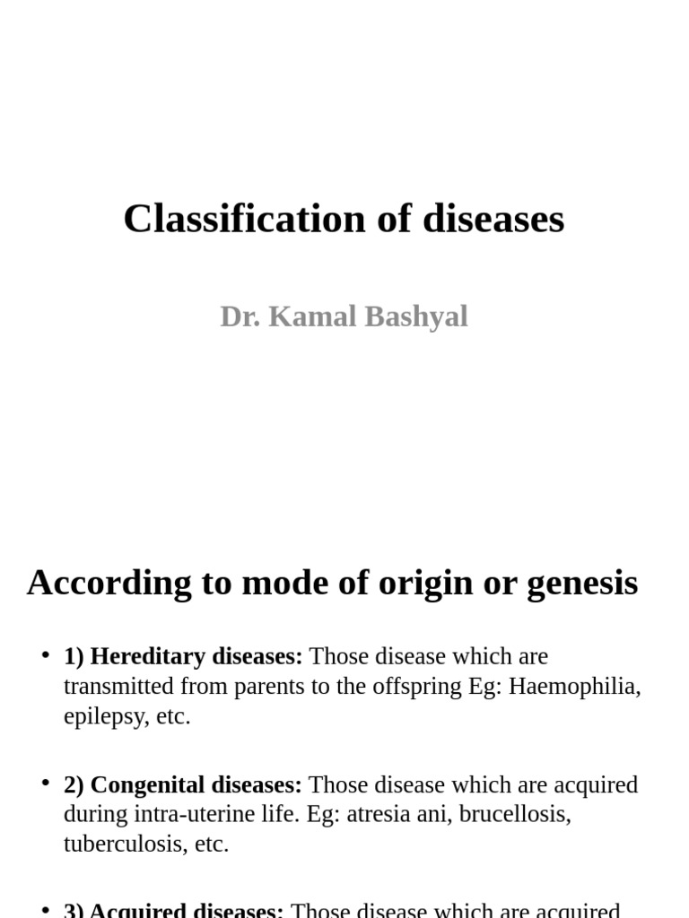 Classification of Diseases | PDF | Medical Statistics | Environmental ...