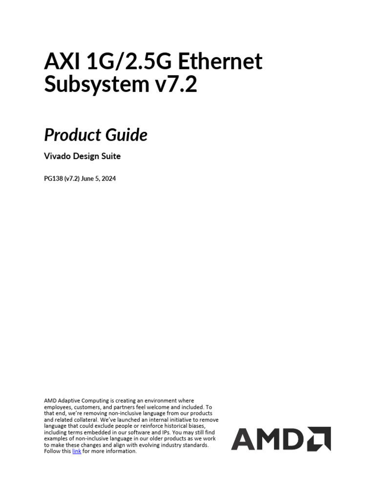 pg138 Axi Ethernet en Us 7.2 | PDF | Transmission Control Protocol ...
