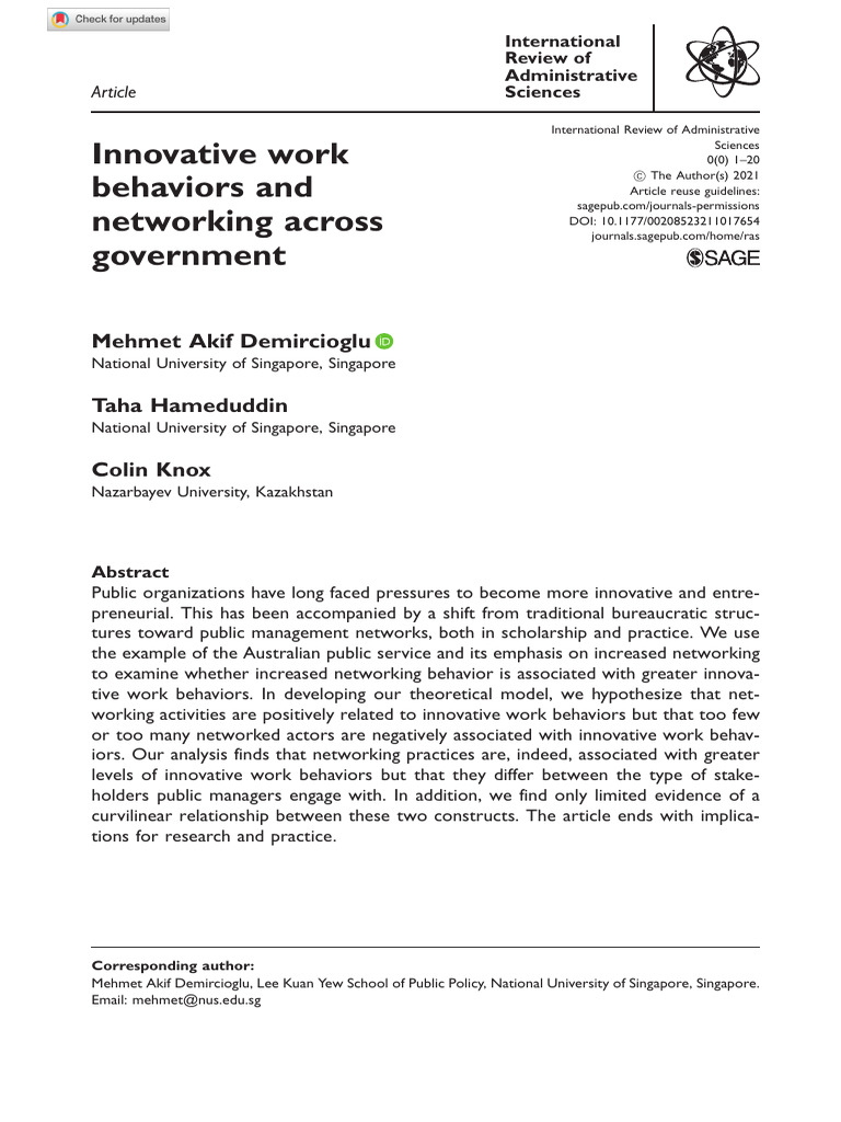 00208523211017654 | PDF | Survey Methodology | Sampling (Statistics)