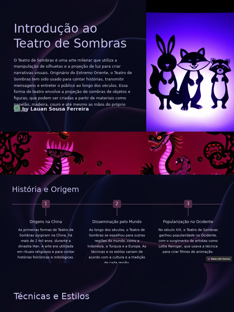 Introducao Ao Teatro de Sombras | PDF | Teatro | Desenho
