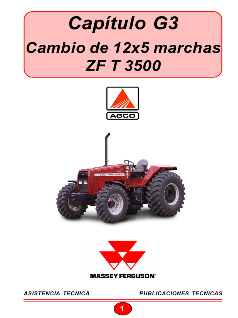 G3. Caja 12x5 ZF T3500 | PDF | Engranaje | Transmisión manual