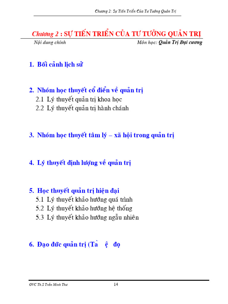 Chương 2 QTH | PDF