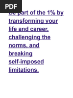 You Become What You Think ? | PDF