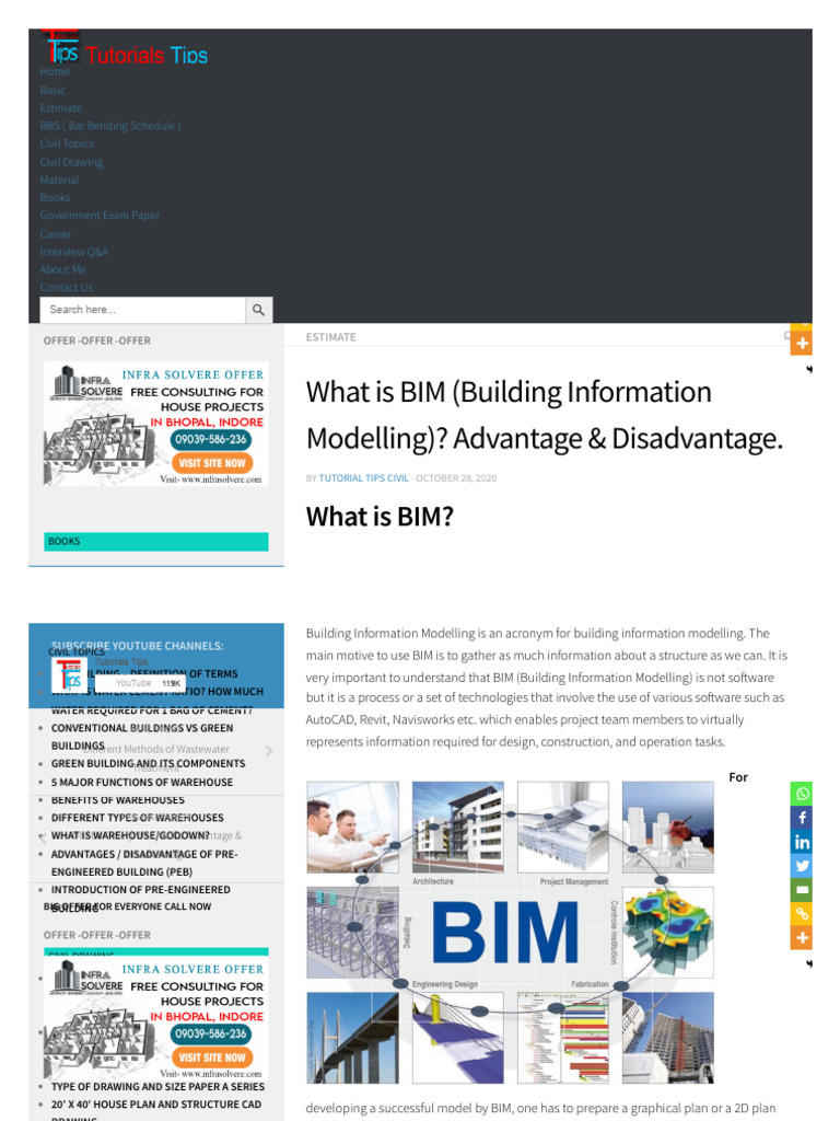 BIM & Why It's Useful in Construction - Civil Planning Management | PDF ...