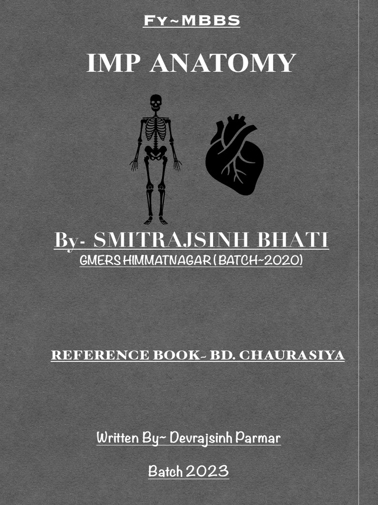 ANATOMY IMP | PDF | Vein | Coronary Circulation