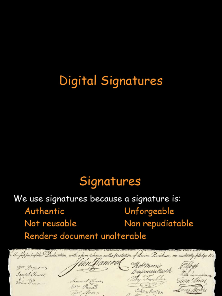 5_Digital Signature | PDF | Public Key Cryptography | Key (Cryptography)