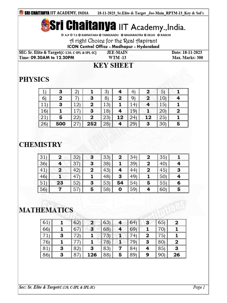 RPTM 13 KEY | PDF | Quantity | Electromagnetism