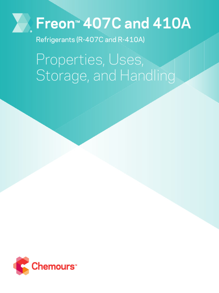 Freon 410a 407c PUSH Bulletin | PDF | Chlorofluorocarbon | Heat Transfer