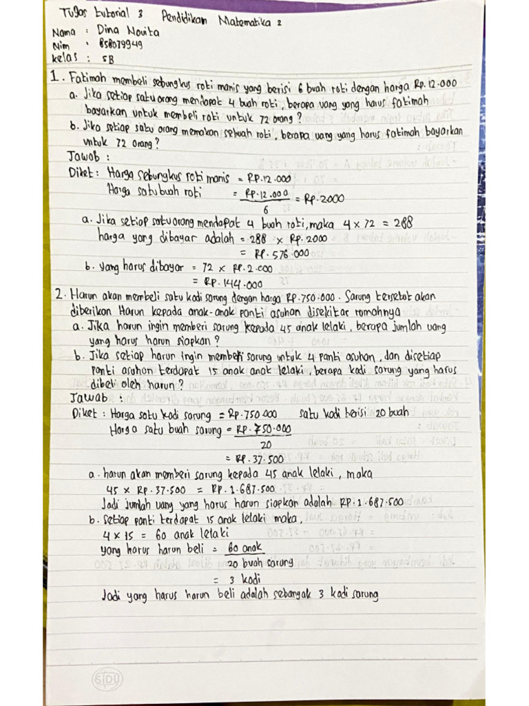 Tugas Tutorial3 Pendidikan Matematika2 | PDF