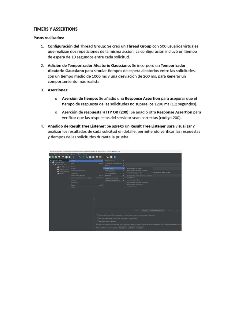 Timers y Assertions | PDF