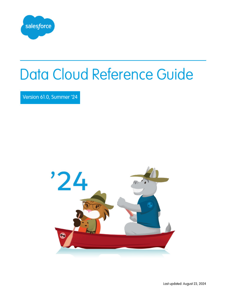 Data Cloud Reference Guide Summer 2024 API Version 61.0 | PDF | Cloud Computing | Computing