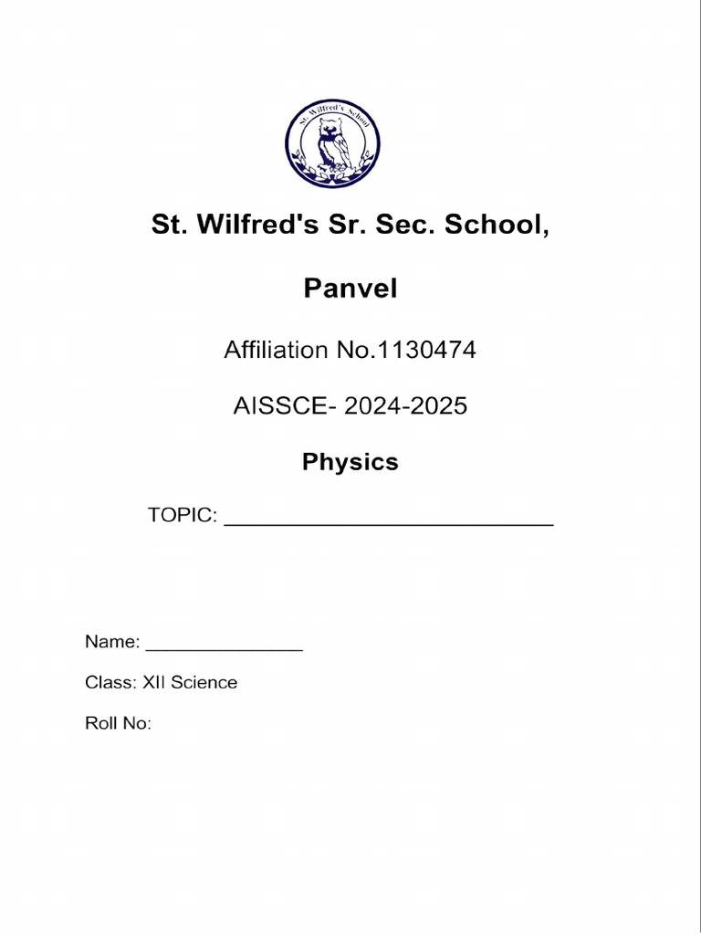 Physics Project With Image | PDF