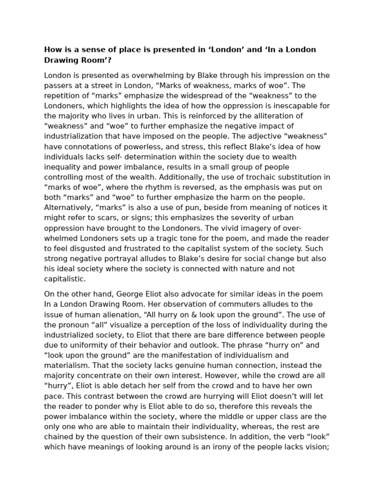 London and Drawing Room | PDF | Social Alienation | Social Psychology