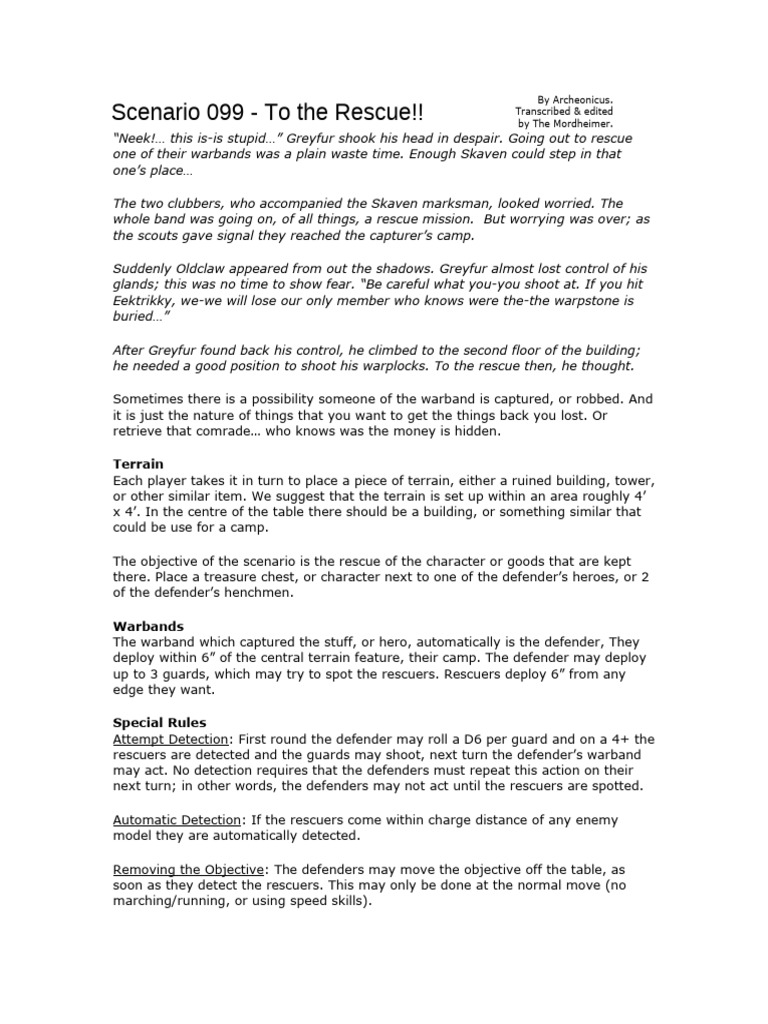 To the Rescue!! | PDF