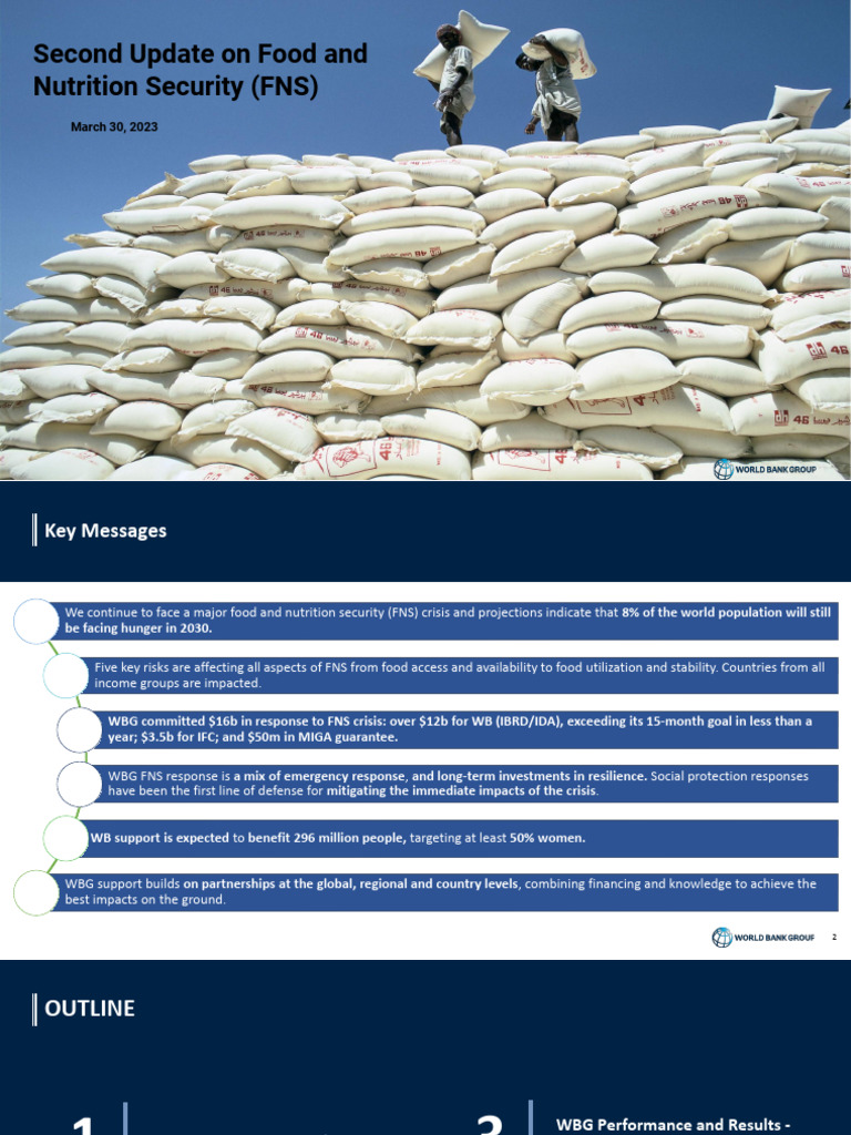 Second Update On Food and Nutrition Security (FNS) : March 30, 2023 ...