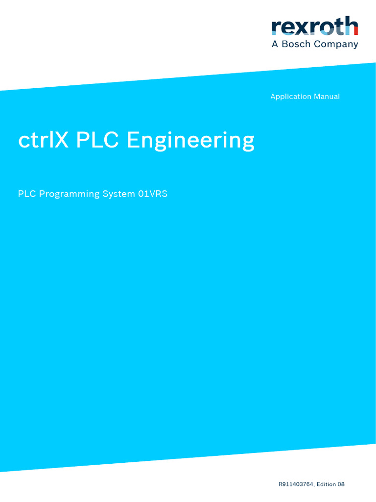 R911403764 08 PLC Engineering, ApplicationManual en | PDF | Computer ...
