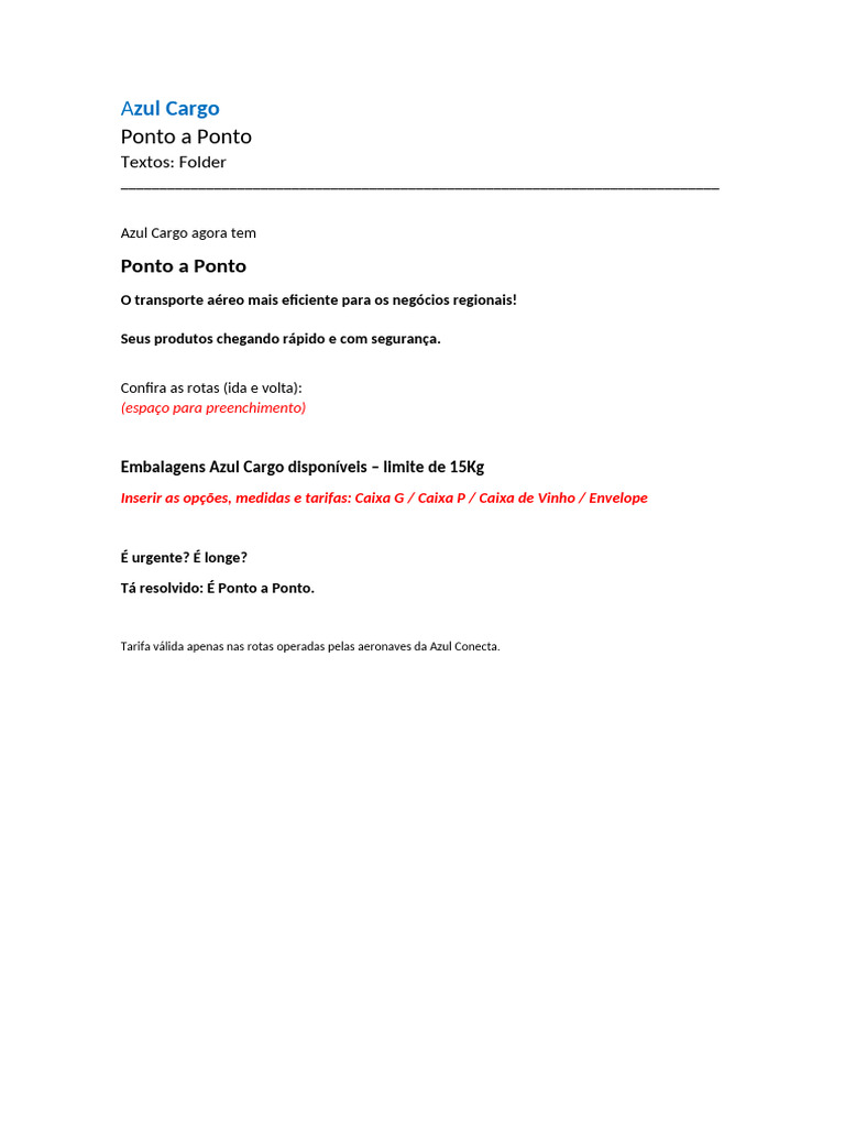 Texto Folder Ponto A Ponto v3 | PDF