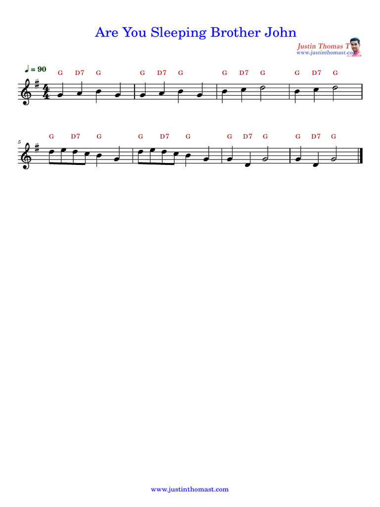 Are - You - Sleeping - Brother - John Sheet Music | PDF